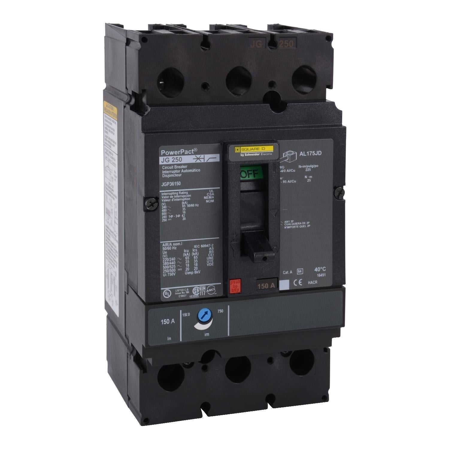 JGP36225 - Square D - Molded Case Circuit Breakers – SimplyBreakers.com