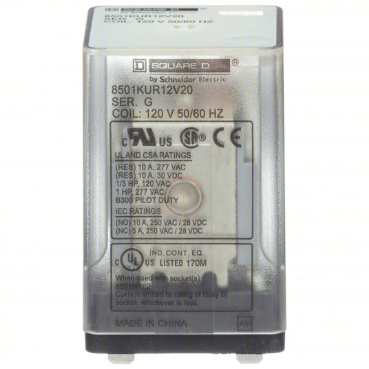 8501KUR12V20 - Square D - Plug In Relay – SimplyBreakers.com