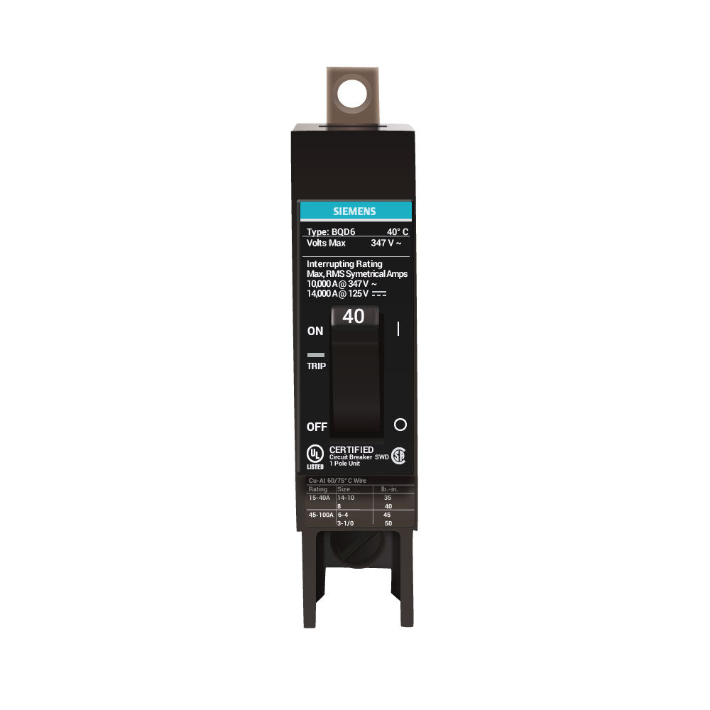 BQD6140 - Siemens - 40 Amp Molded Case Circuit Breaker – SimplyBreakers.com