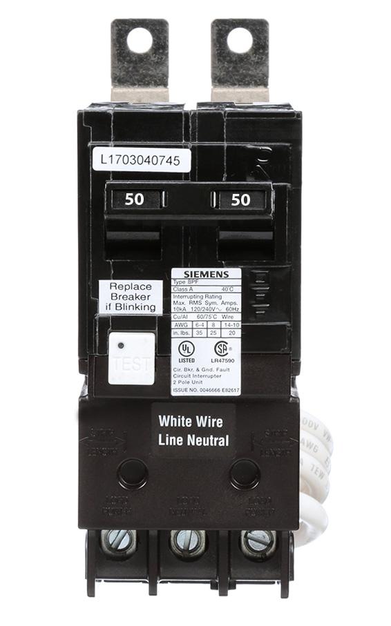 BF250 - Siemens - 50 Amp GFCI Circuit Breaker – SimplyBreakers.com