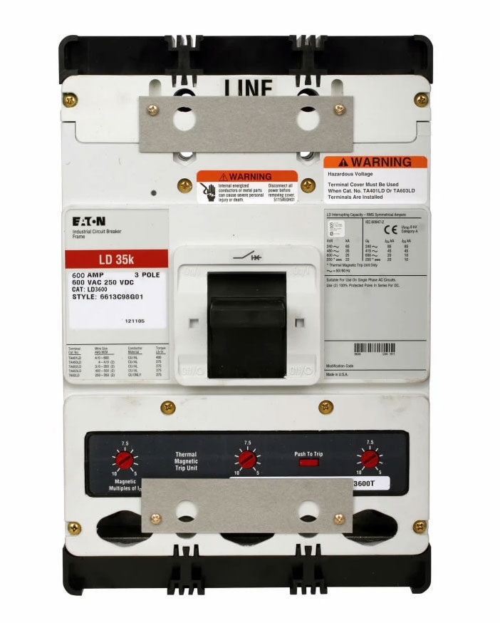 LD3600 - Eaton - Molded Case Circuit Breaker – SimplyBreakers.com