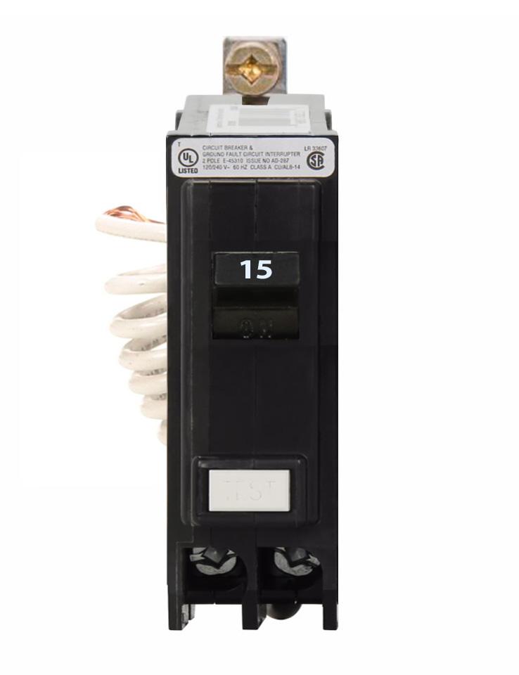QBGFT1015 - Eaton - 15 Amp GFCI Circuit Breaker – SimplyBreakers.com