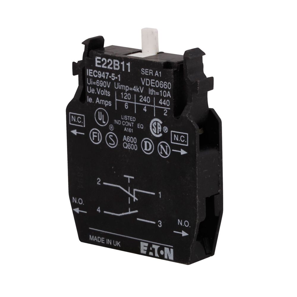 E22B11 - Eaton - Contact Block – SimplyBreakers.com