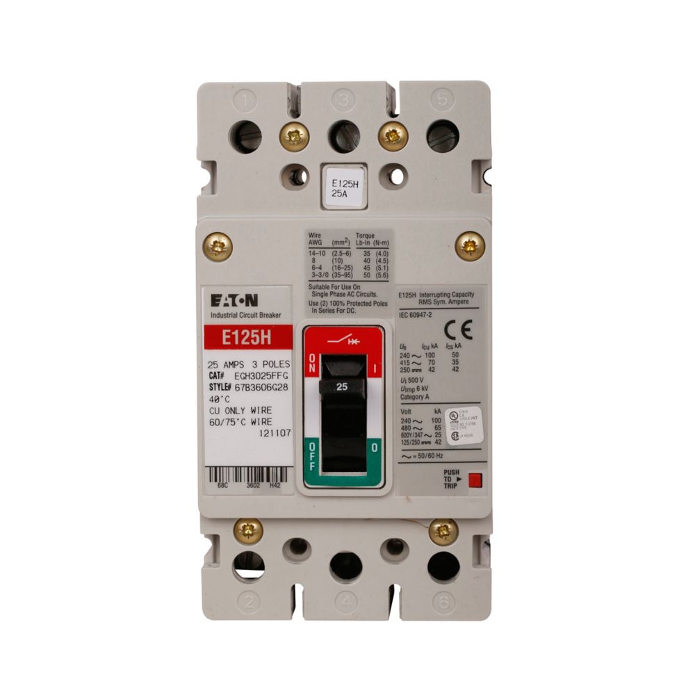 EGH3025FFB - Eaton - Molded Case Circuit Breakers – SimplyBreakers.com