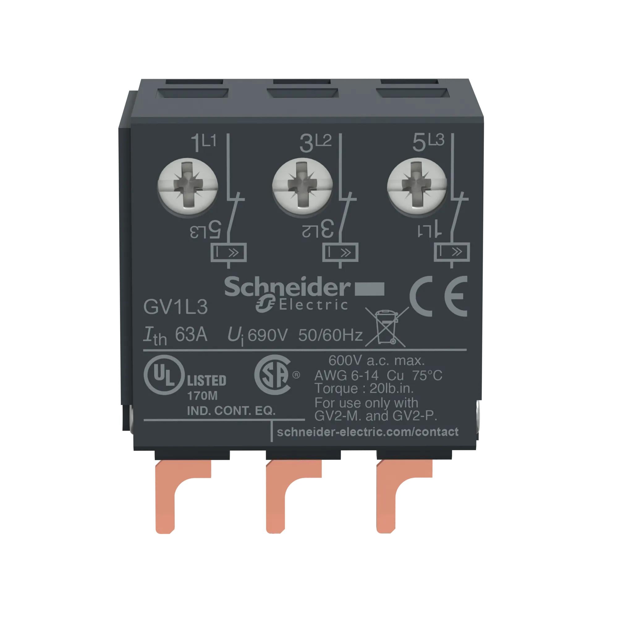 GV1L3 - Square D - Motor Starter – SimplyBreakers.com