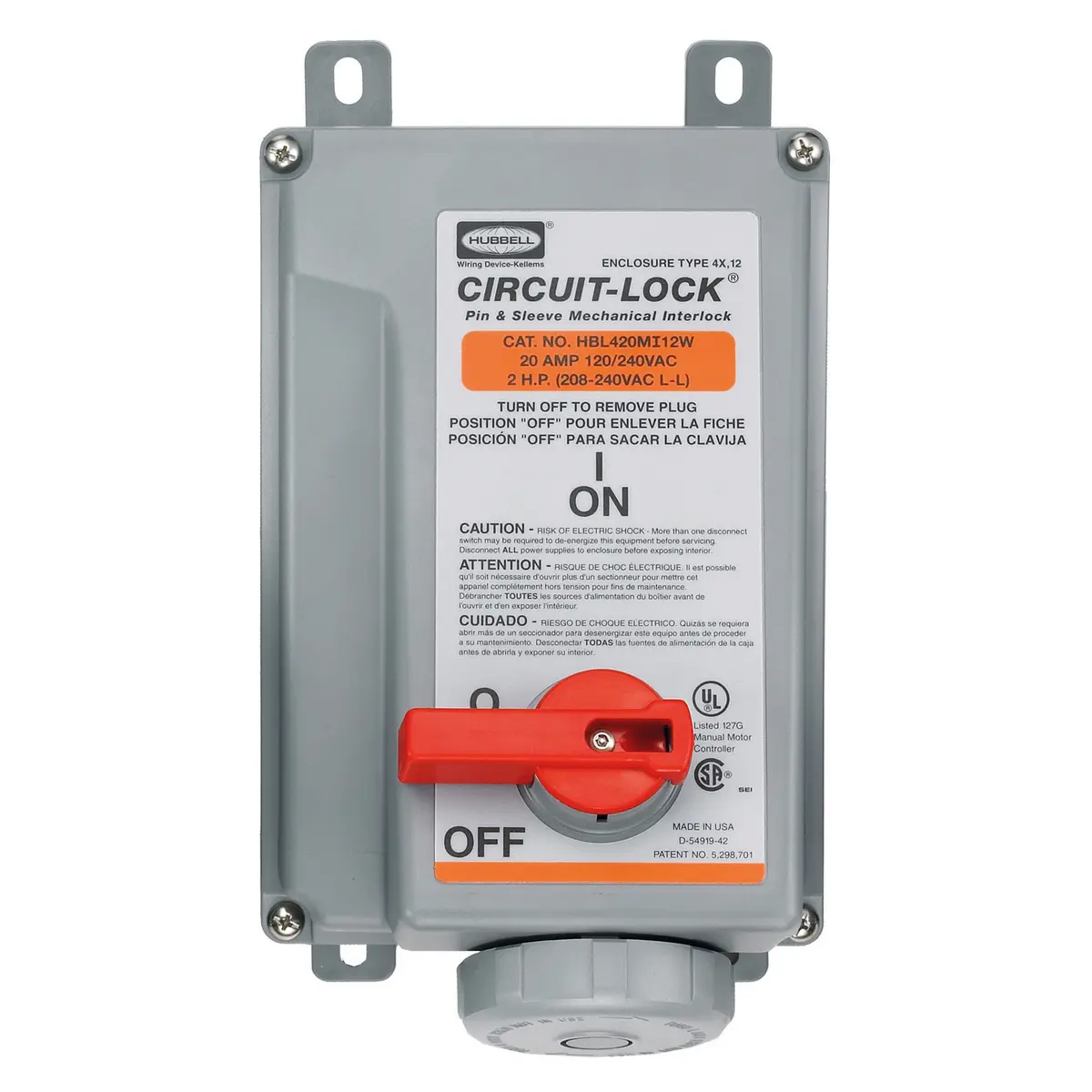 HBL420MI12W - Hubbell - Mechanical Interlock – SimplyBreakers.com