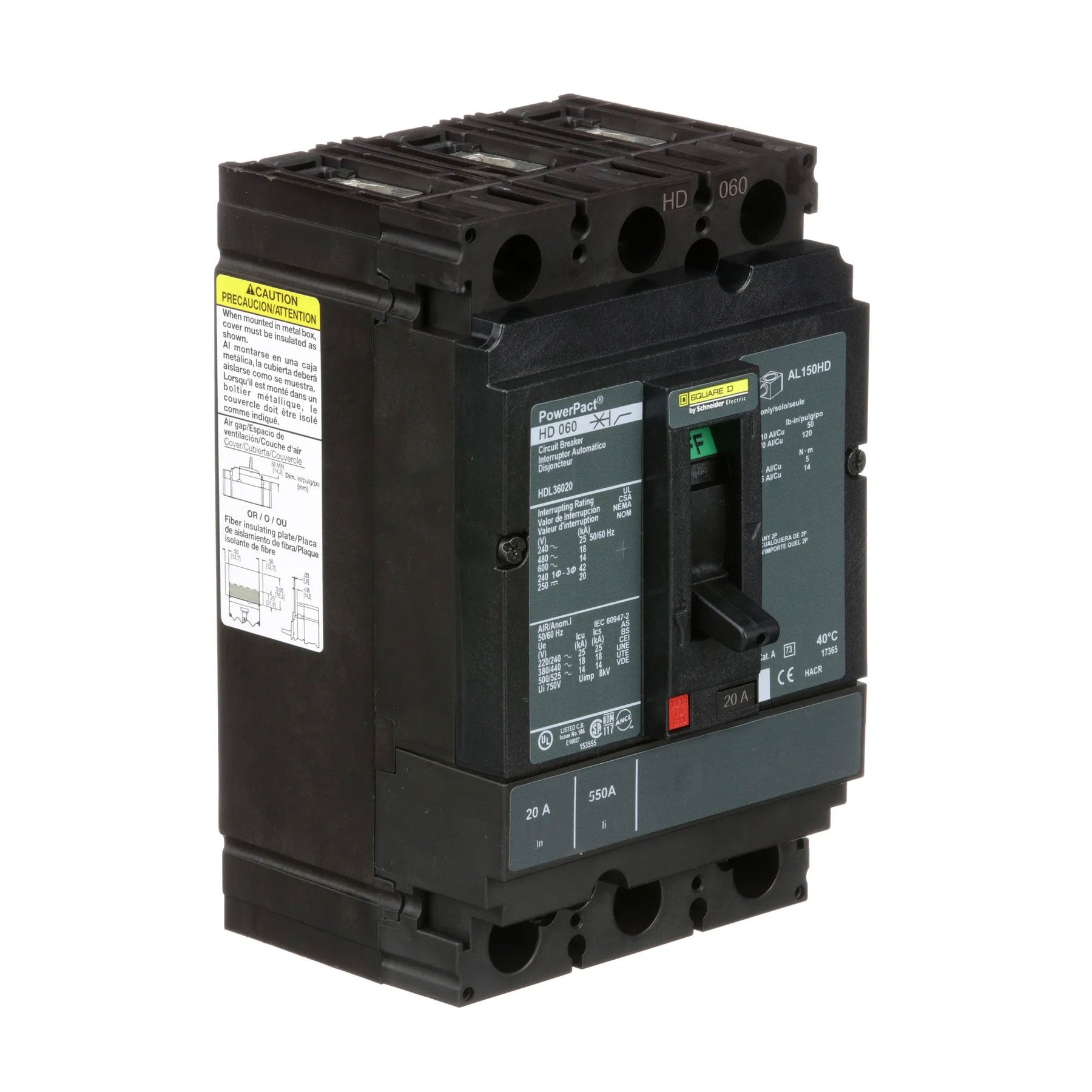 HDL36020 - Square D - Molded Case Circuit Breaker – SimplyBreakers.com