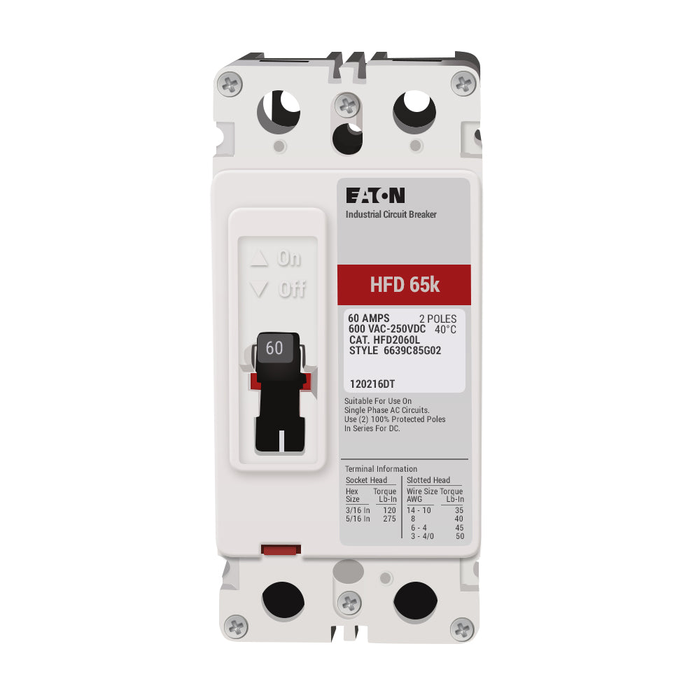 HFD2060L - Eaton - Molded Case Circuit Breaker – SimplyBreakers.com