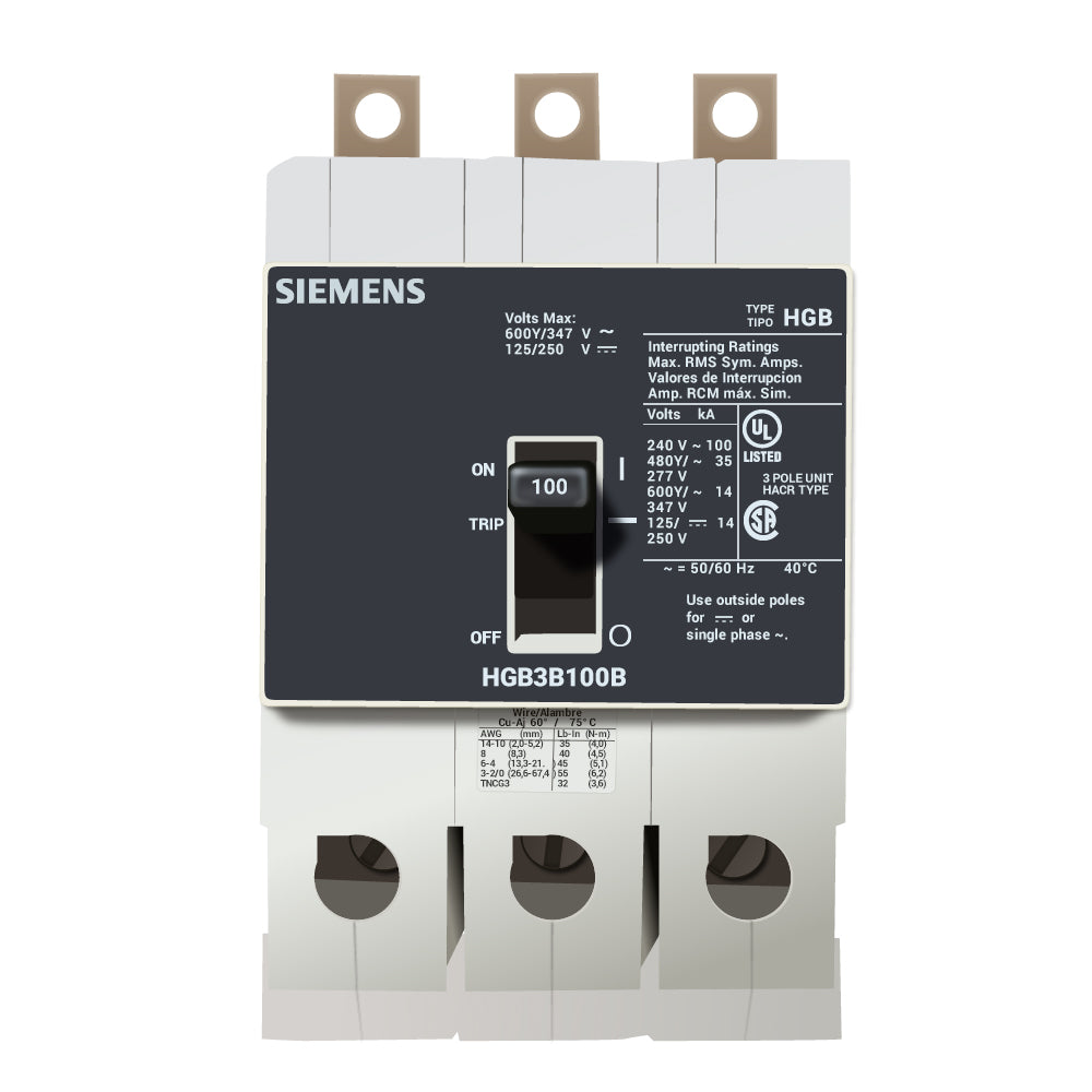 HGB3B100B - Siemens - Molded Case Circuit Breaker – SimplyBreakers.com