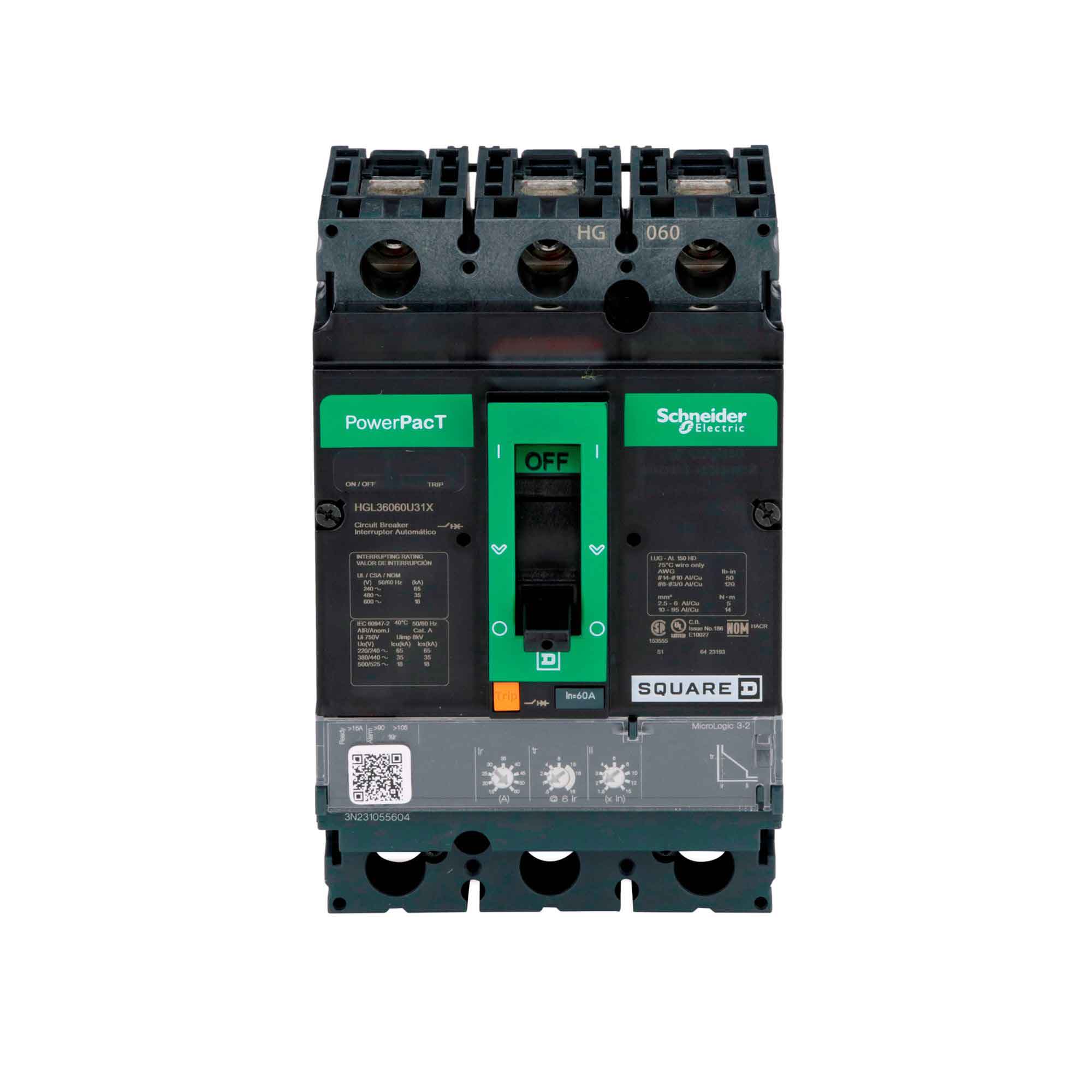 HGL36060U31X - Square D - Molded Case Circuit Breakers – SimplyBreakers.com