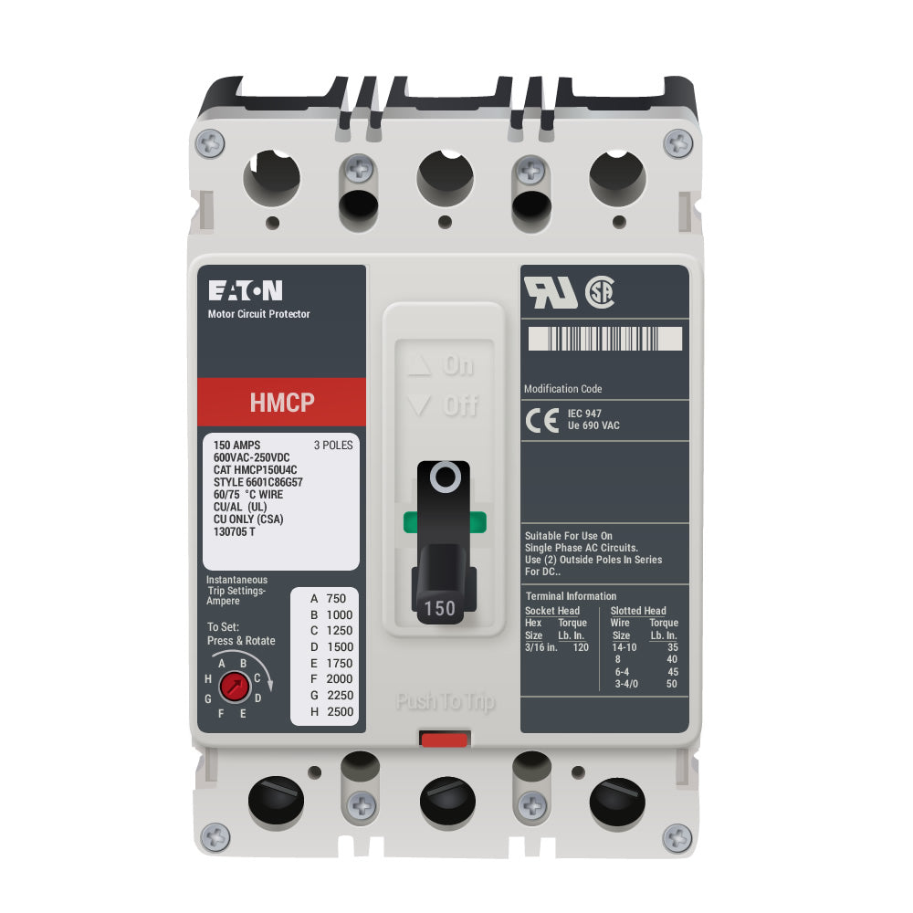 HMCP150U4C - Eaton - Molded Case Circuit Breaker – SimplyBreakers.com
