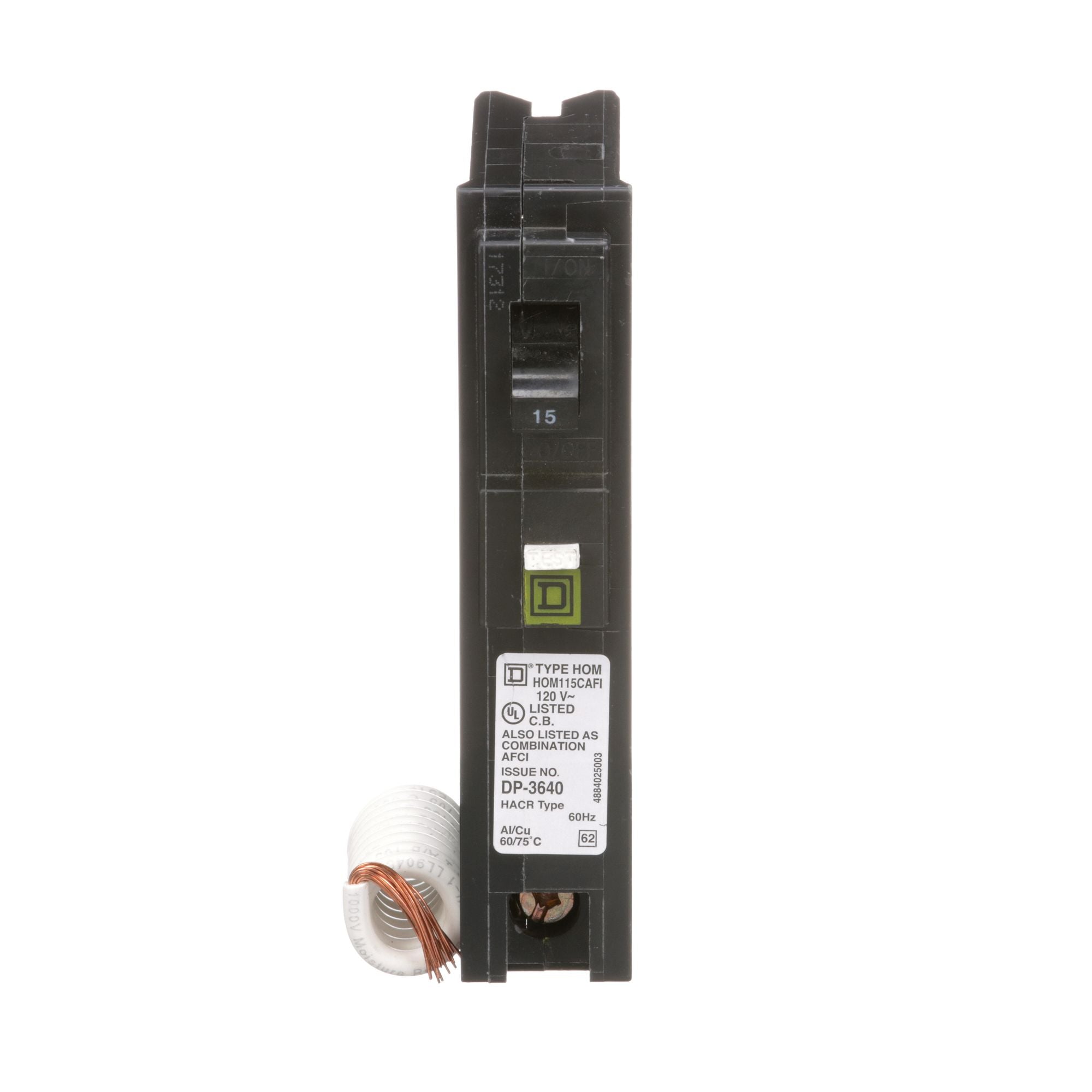 HOM115CAFI - Square D Homeline - Arc Fault (AFCI) Circuit Breaker ...