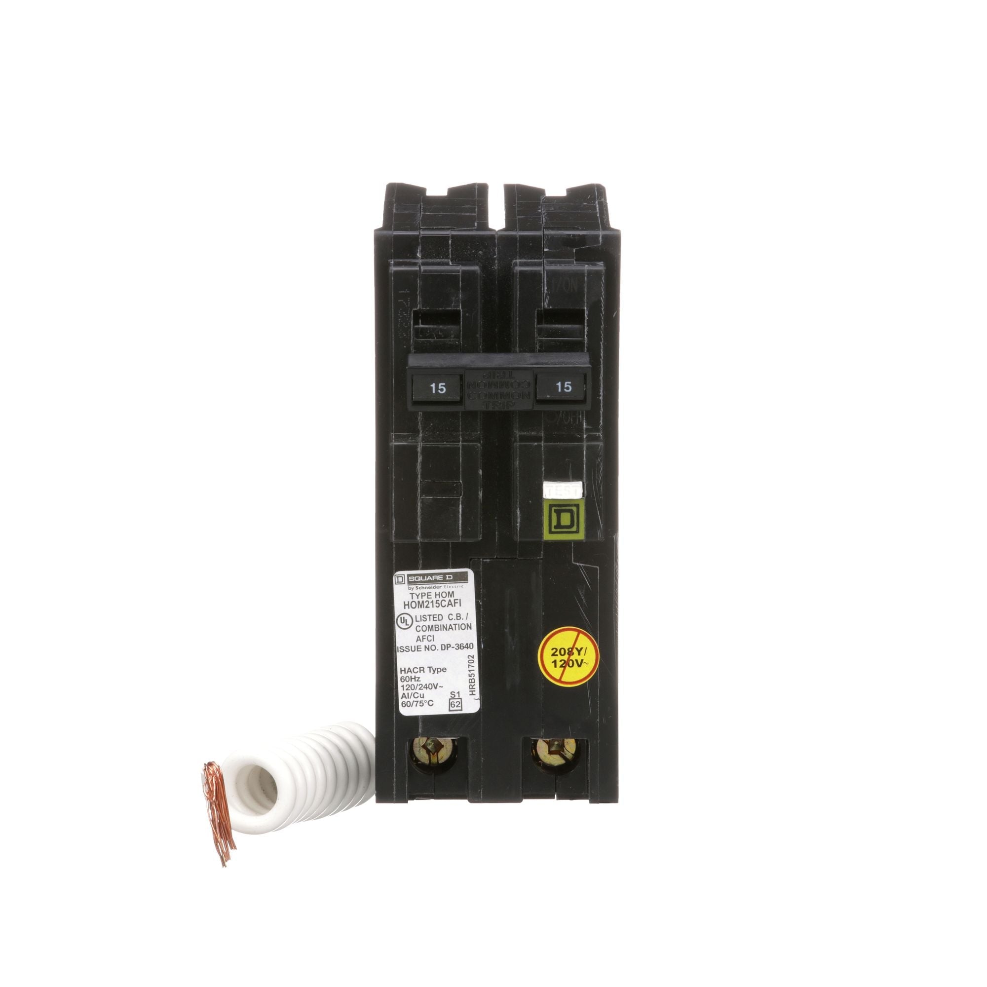 HOM215CAFICP - Square D Homeline - Arc Fault (AFCI) Circuit Breaker ... HOM215CAFICP - Square D Homeline - Arc Fault (AFCI) Circuit Breaker ...
