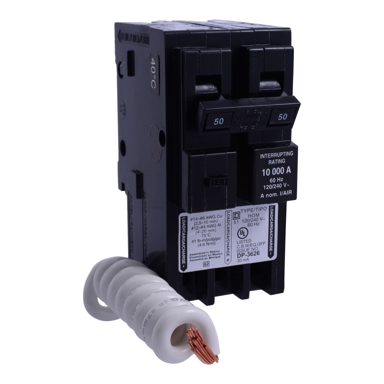 HOM250EPD - Square D - 50 Amp Molded Case Circuit Breaker ...