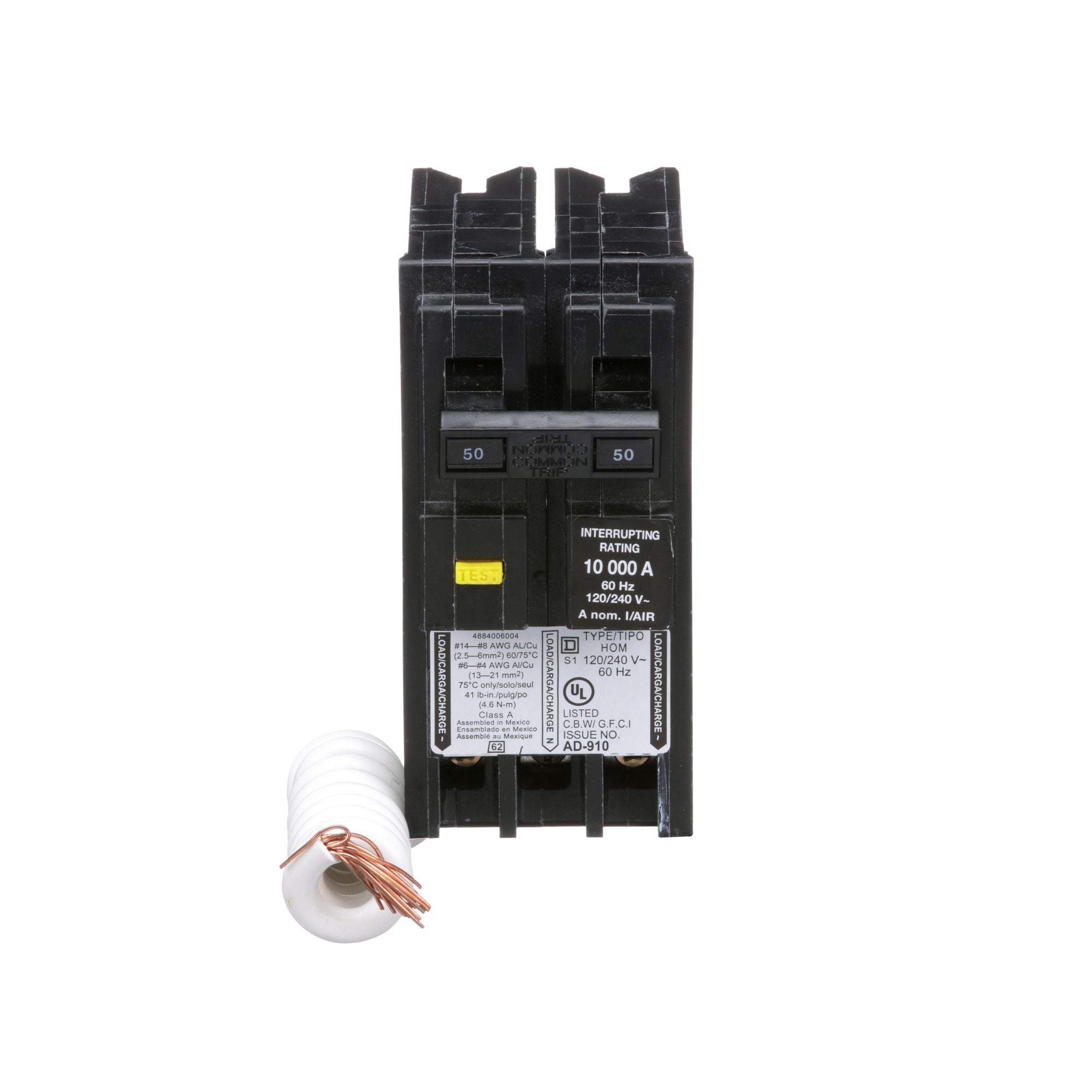 HOM250GFICP - Square D Homeline - GFCI Circuit Breaker – SimplyBreakers.com