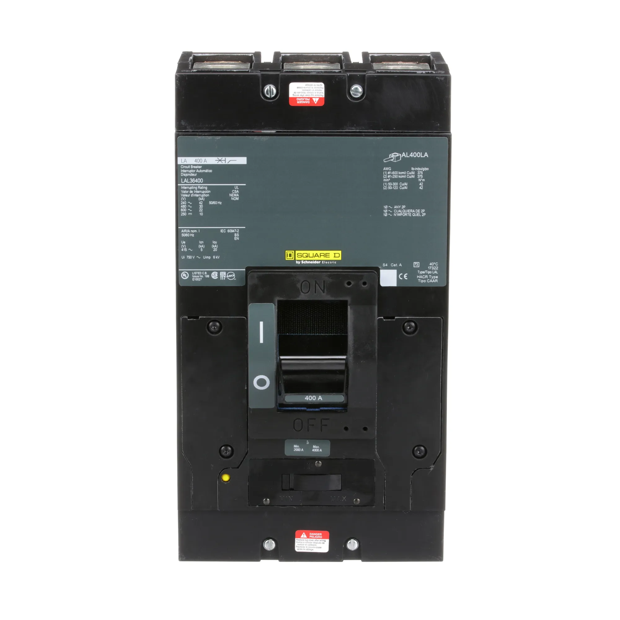 LAL36400 - Square D - Molded Case Circuit Breaker – SimplyBreakers.com