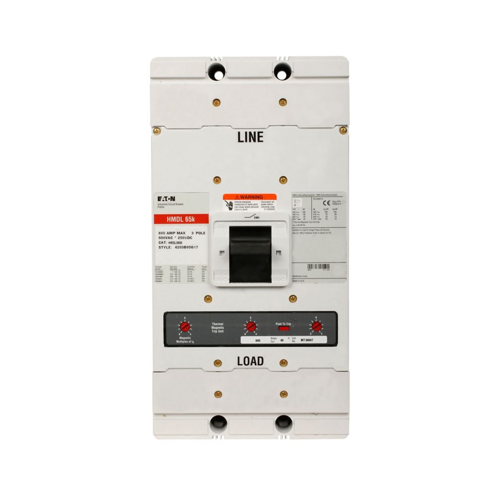 MDLB3800 - Eaton - Molded Case Circuit Breaker – SimplyBreakers.com