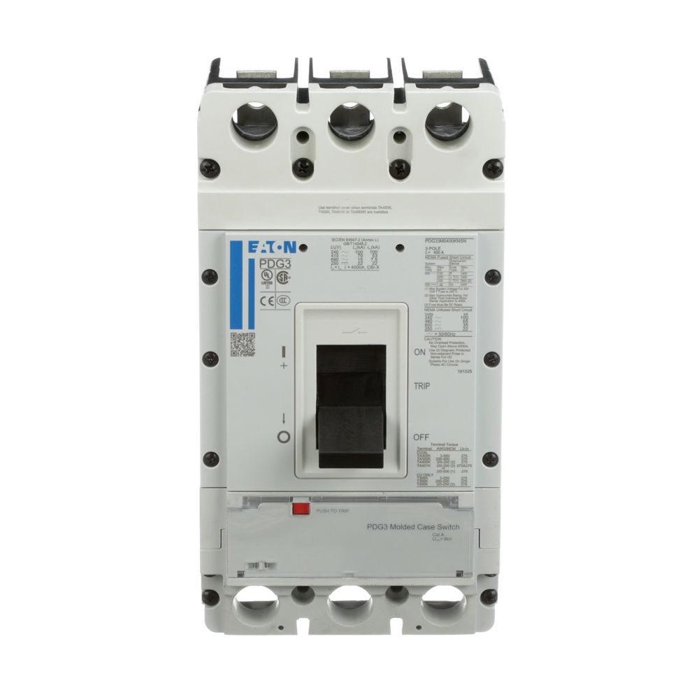 PDG33M0400KNSJ - Eaton - Molded Case Circuit Breakers – SimplyBreakers.com
