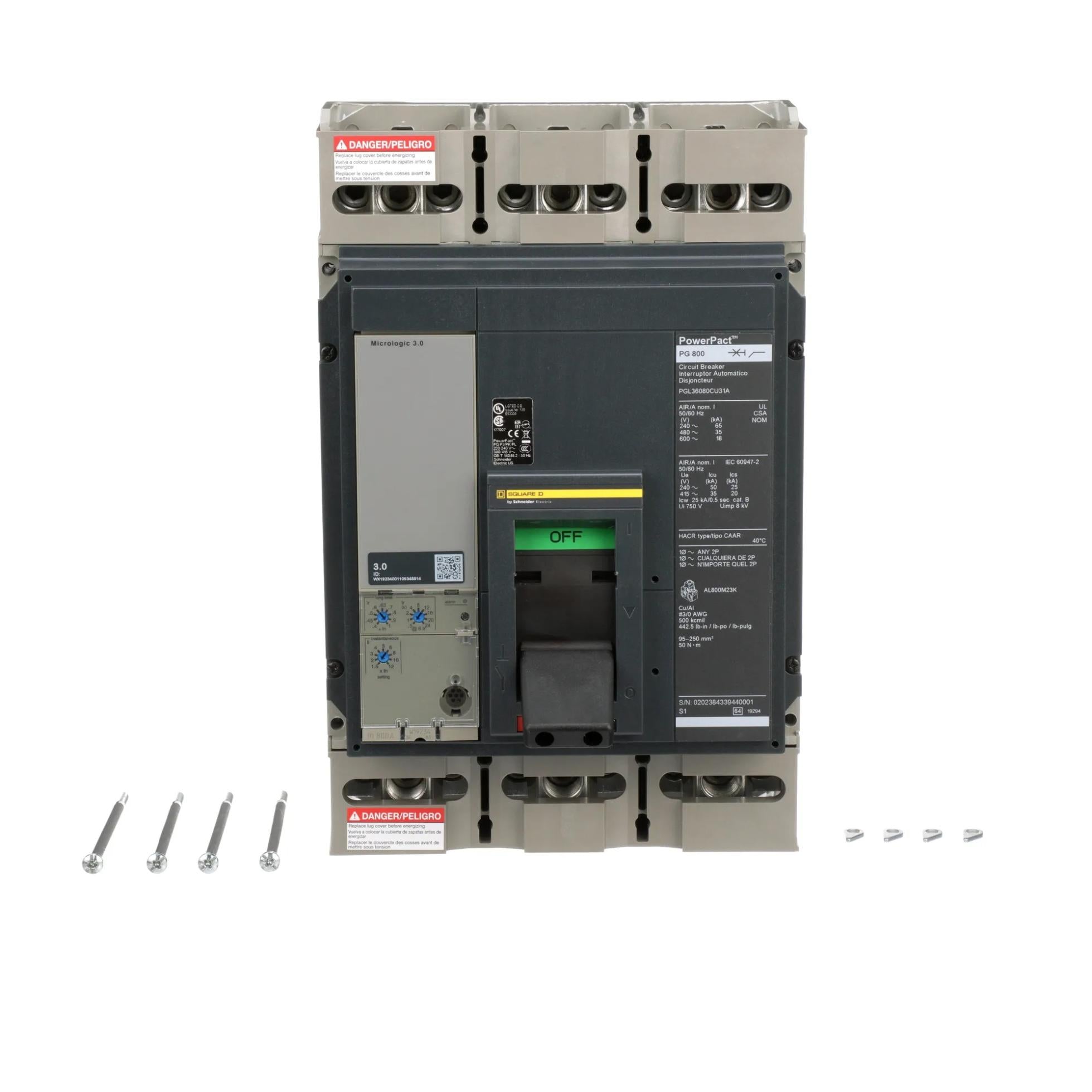 PGL36080CU31A - Square D - Molded Case Circuit Breaker – SimplyBreakers.com