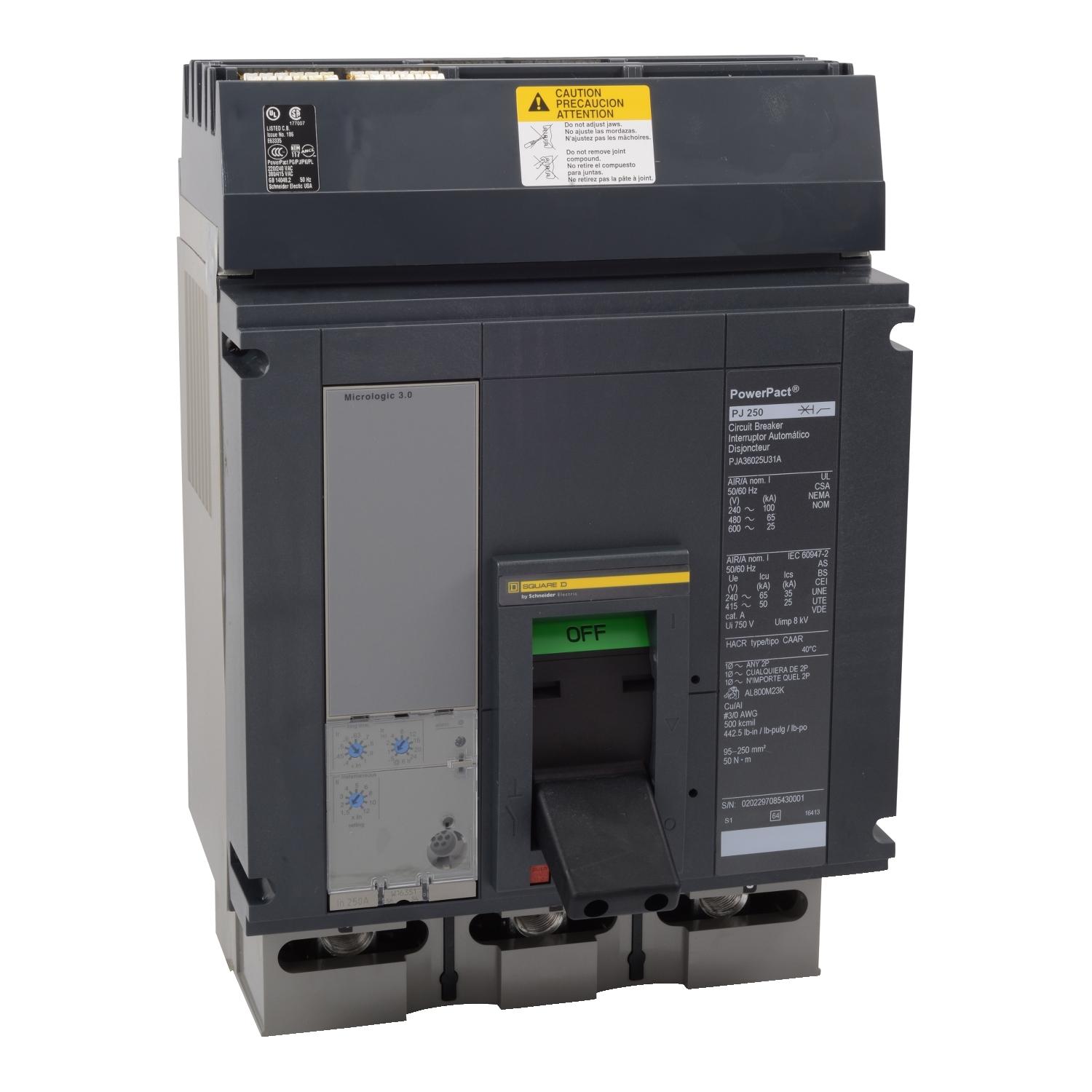 PJA36080U31A - Square D - Molded Case Circuit Breakers – SimplyBreakers.com