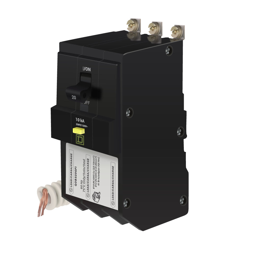 QOB320GFI - Square D - 20 Amp GFCI Breaker – SimplyBreakers.com