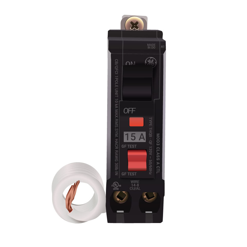 THQB1115GFT - GE - 15 Amp GFCI Circuit Breaker – SimplyBreakers.com