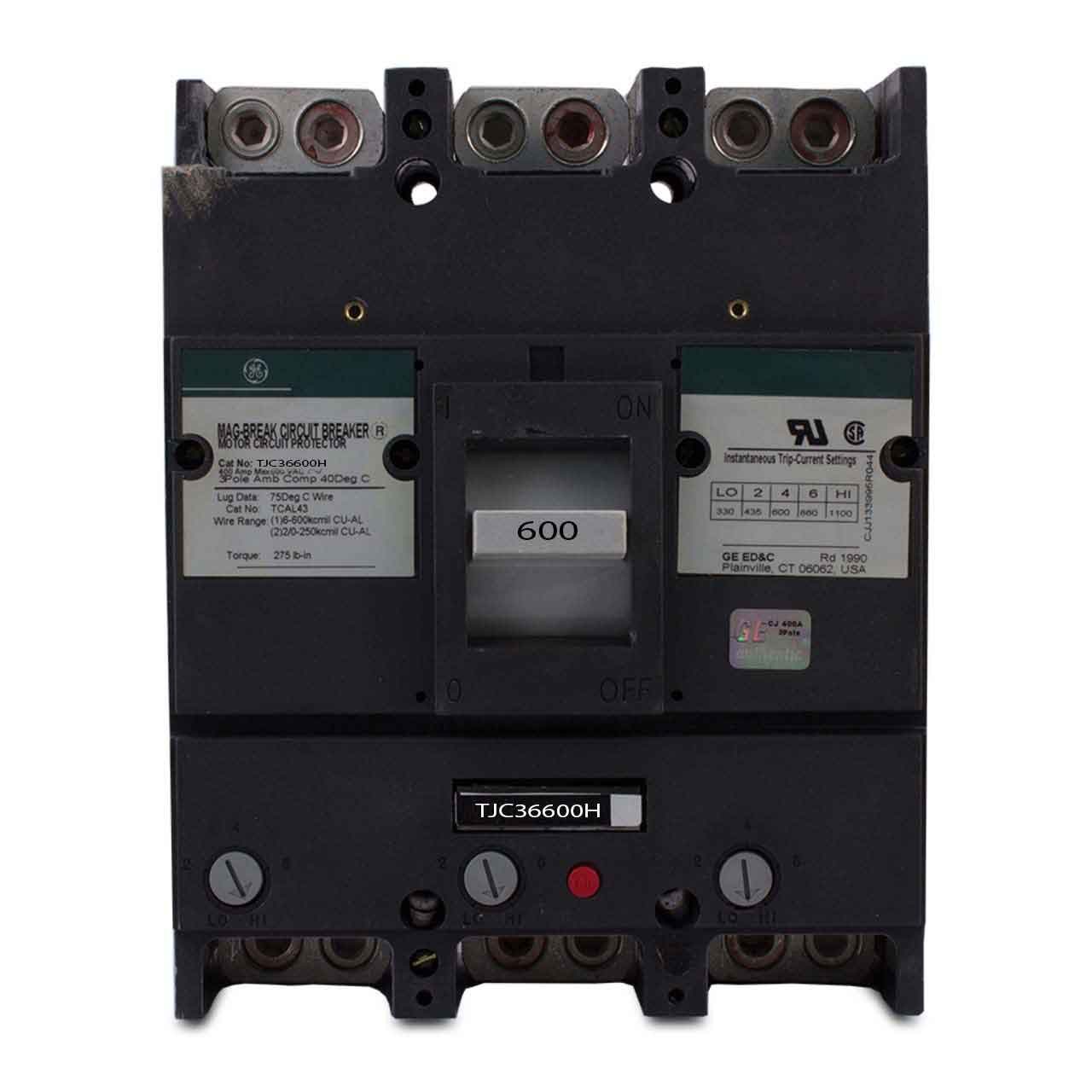 TJC36600H - General Electrics - Molded Case Circuit Breakers ...