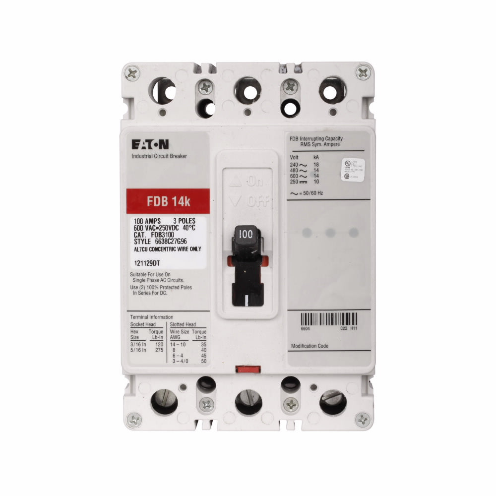 FDB3020 - Eaton - Molded Case Circuit Breaker – SimplyBreakers.com