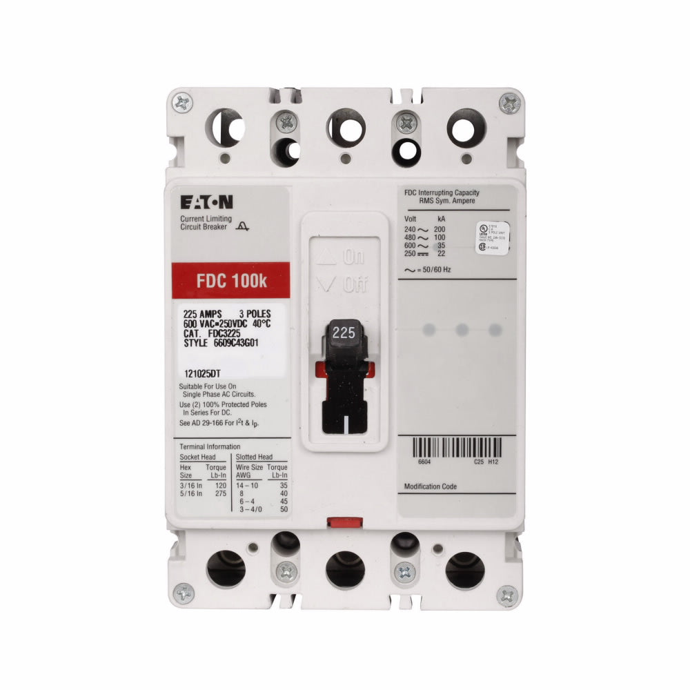 FDC3025 - Eaton - MoldedCase Circuit Breakers – SimplyBreakers.com