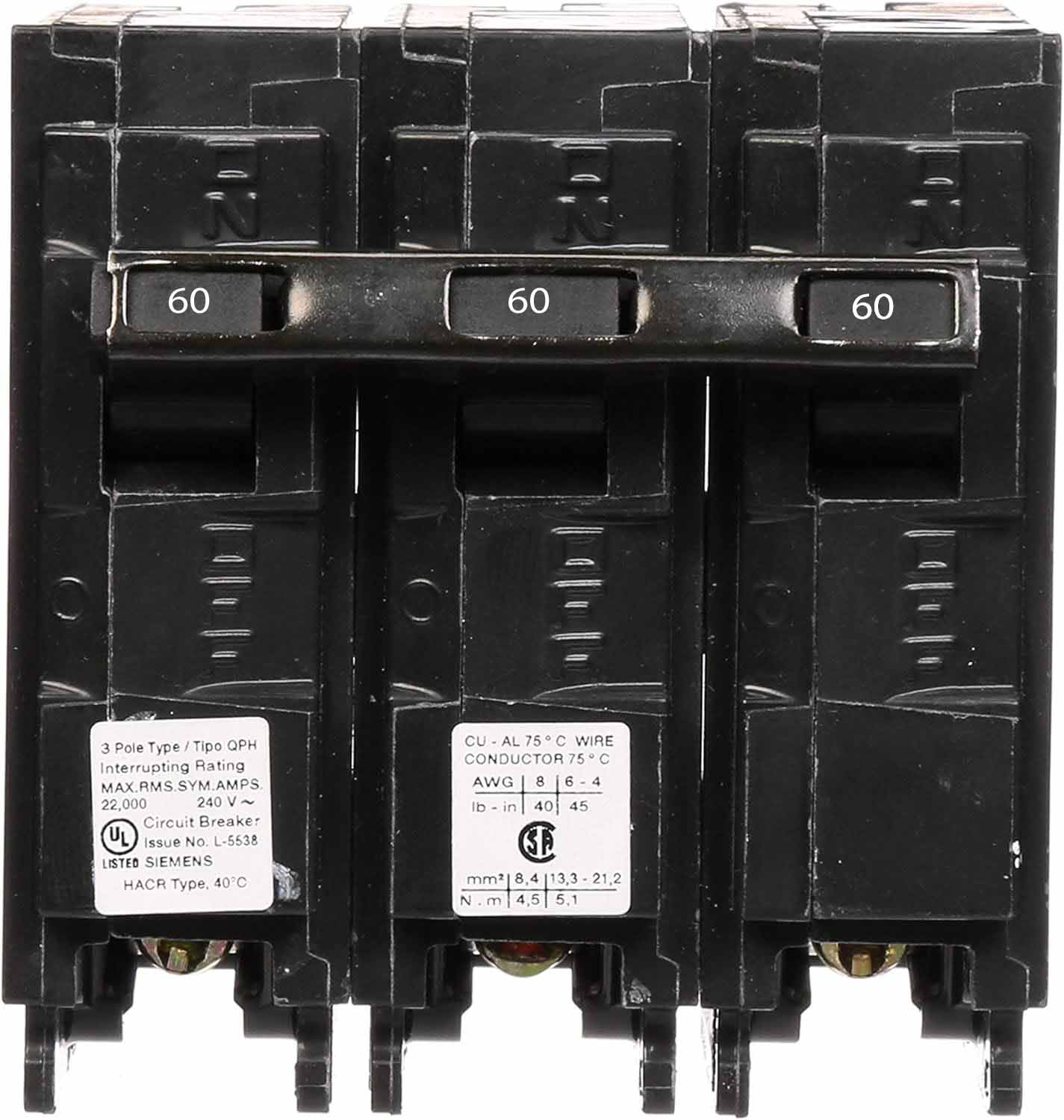 Q360H - Siemens - 60 Amp 22kA Circuit Breaker – SimplyBreakers.com